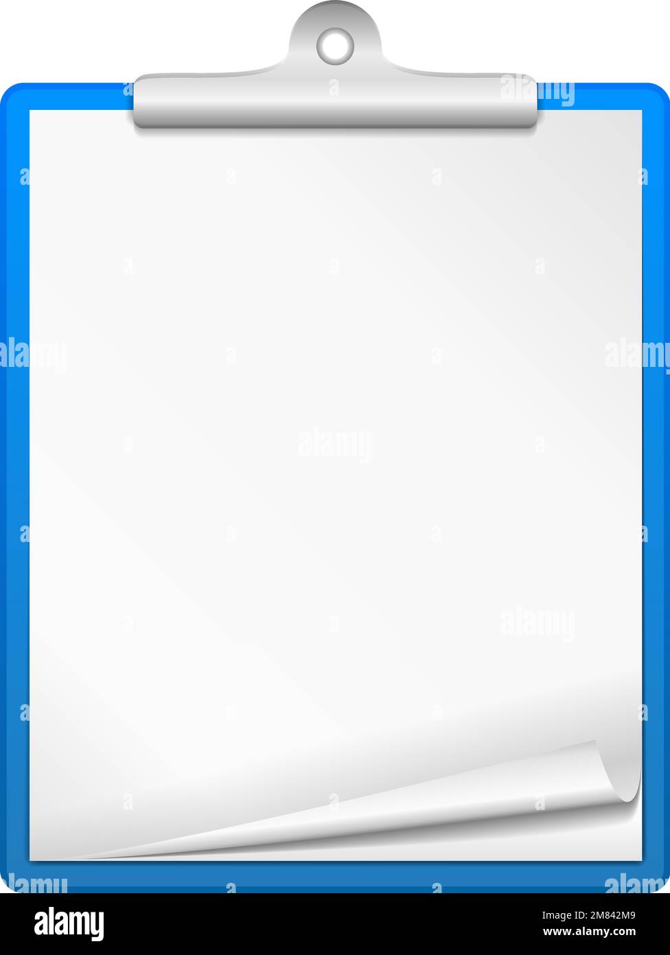 Clipboard blank list stationery Stock Vector Images - Alamy