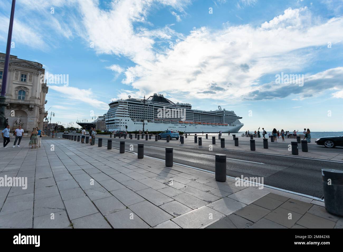 Cruise ship stands moored in the port of Trieste Stock Photo - Alamy