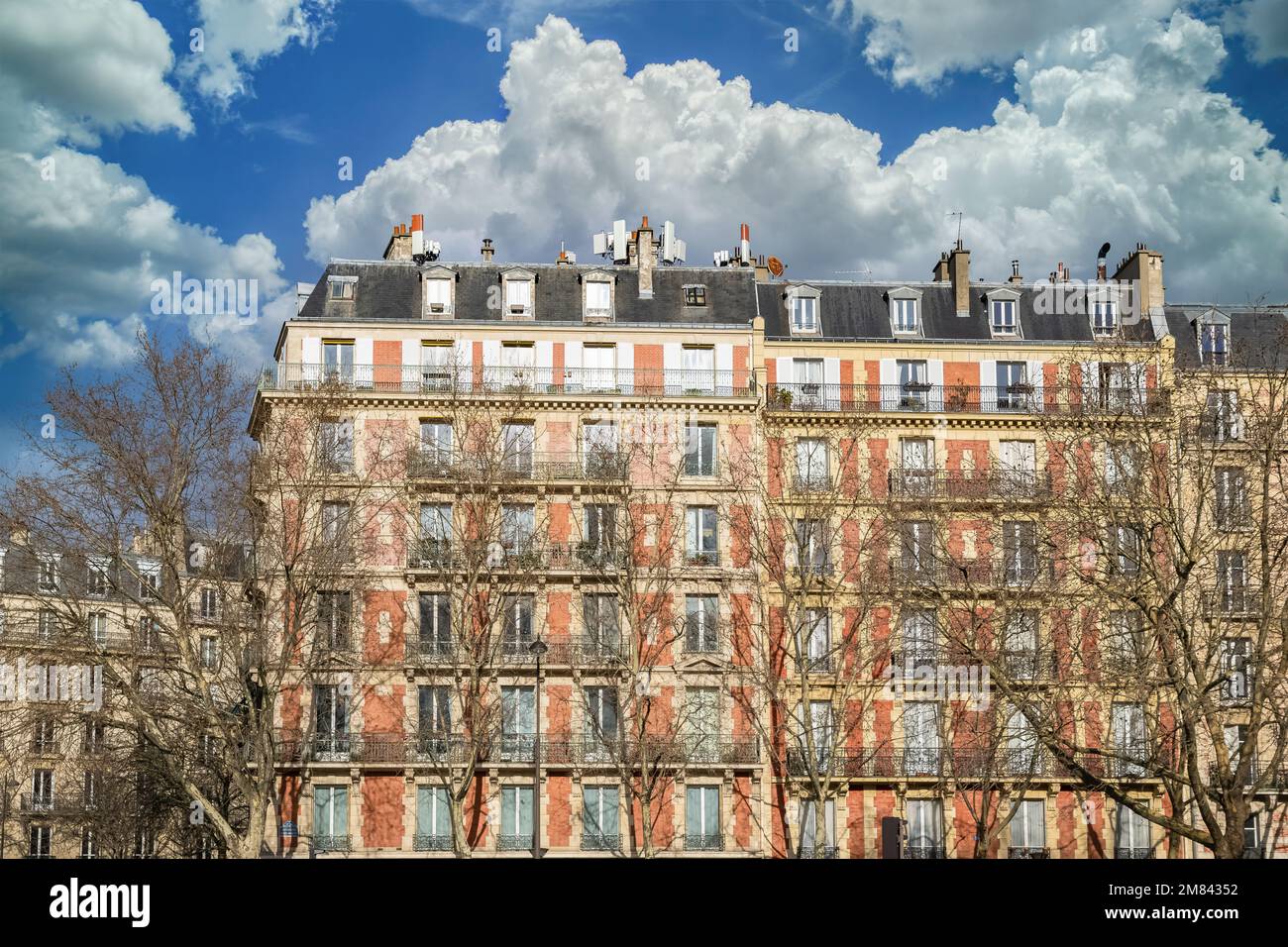 Paris, beautiful building, place Denfert-Rochereau in the 14e ...