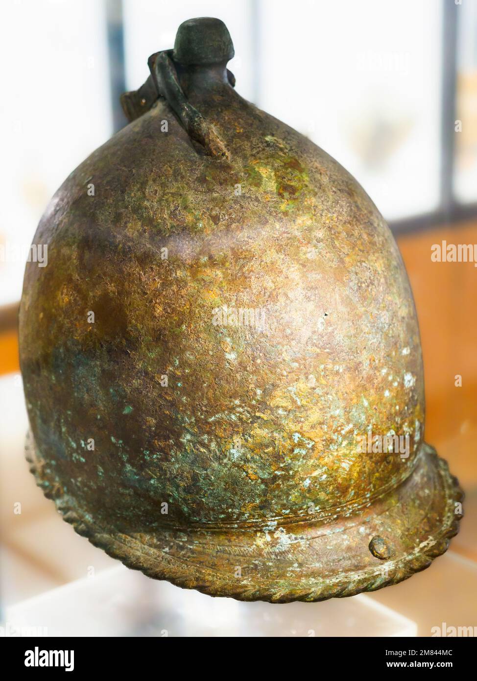 Roman-type bronze cap helmet - Archaeological Museum "Pietro Griffo" of ...