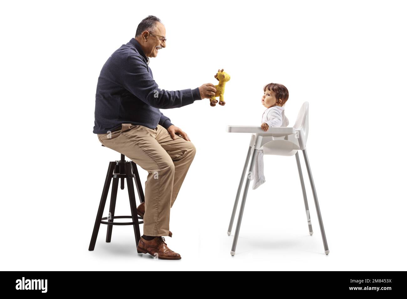 Baby giraffe man hi-res stock photography and images - Alamy