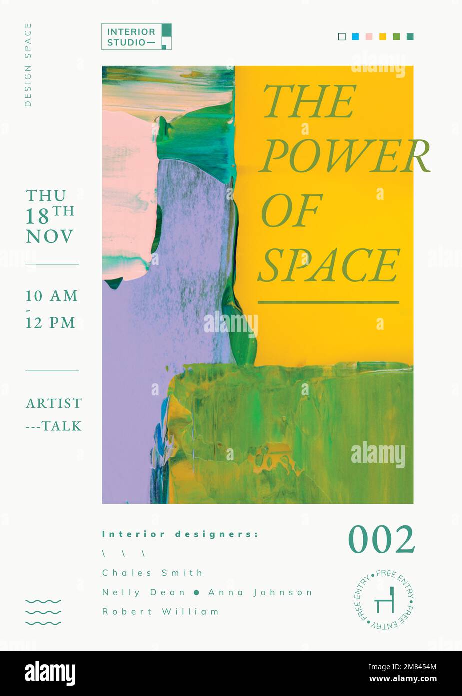 Abstract template vector, interior design ad for poster Stock Vector ...