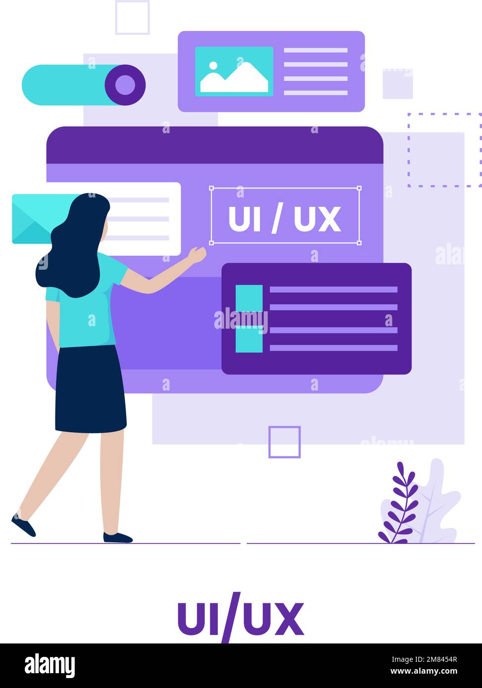 Flat Design Of Ui Ux Design Concept Illustration For Websites Landing