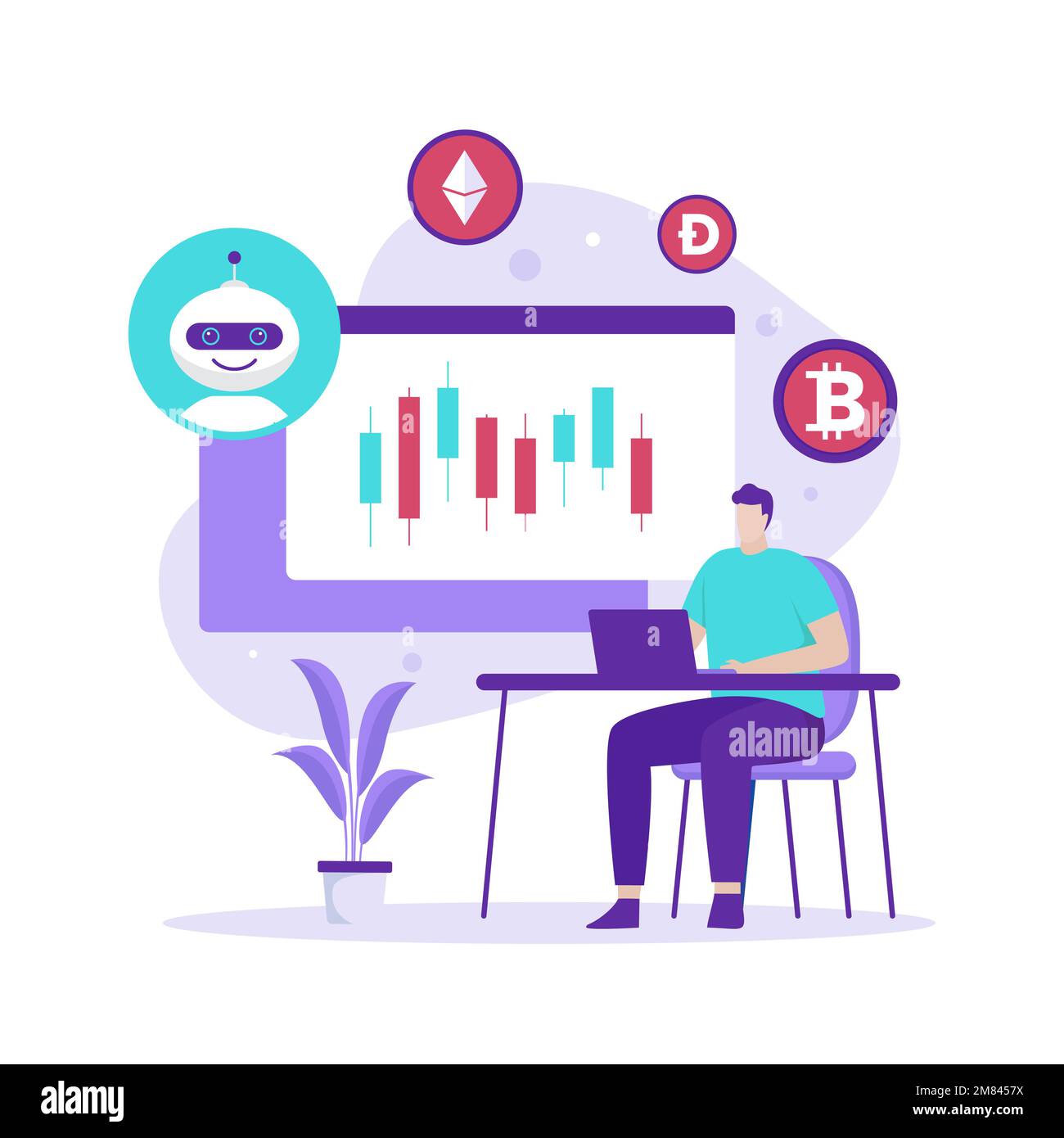 Ai trading Stock Vector Images - Alamy