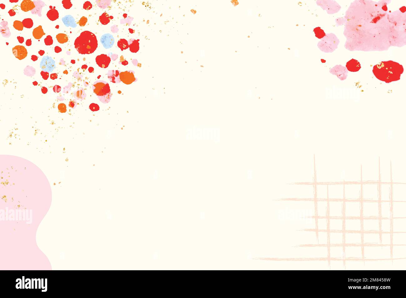 Cream frame vector with wax melted crayon art Stock Vector Image & Art ...