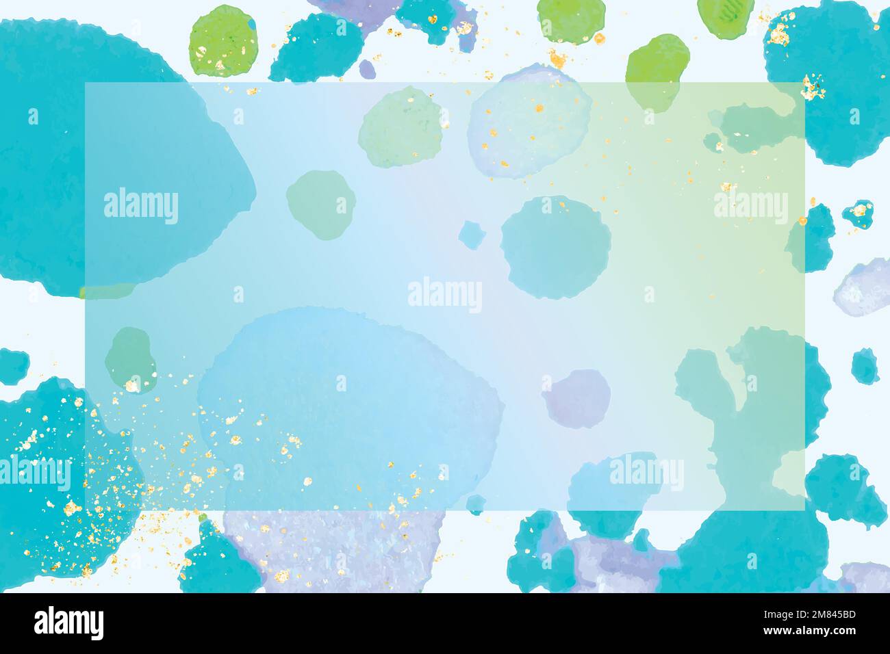 Rectangle frame vector on blue wax melted crayon art Stock Vector Image ...