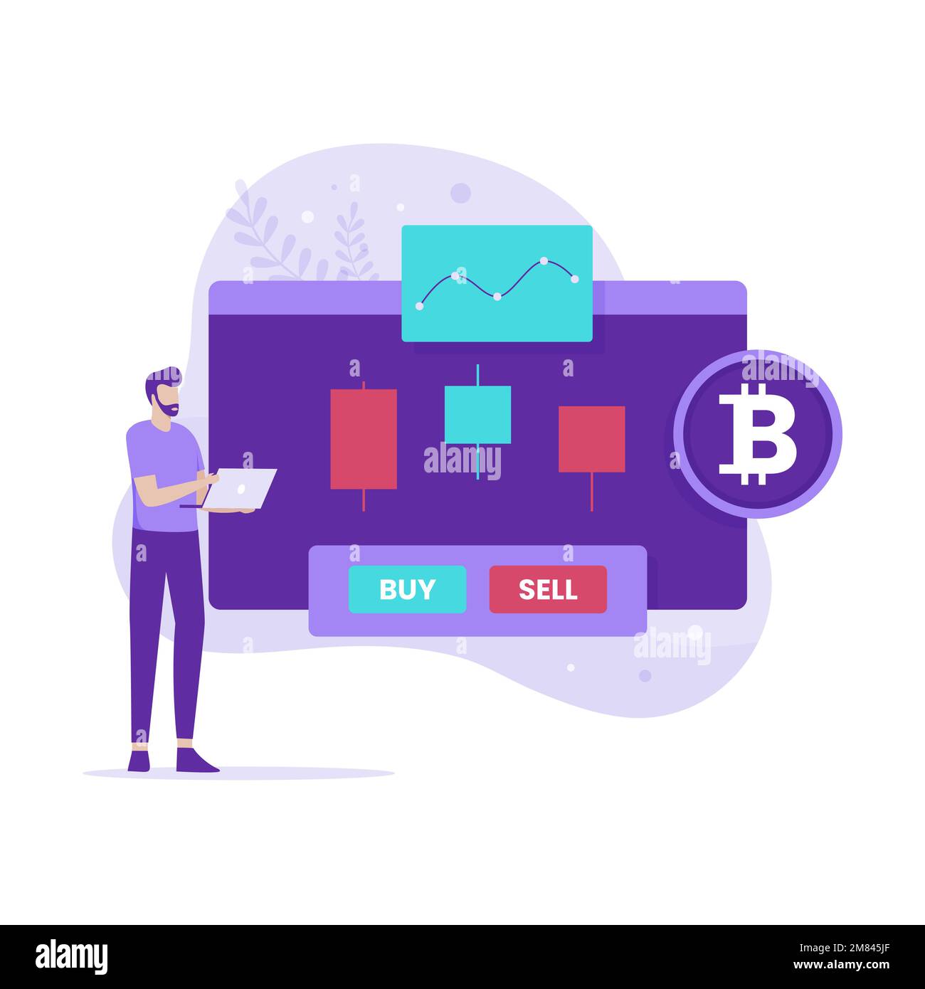 Cryptocurrency exchange machine Stock Vector Images - Alamy