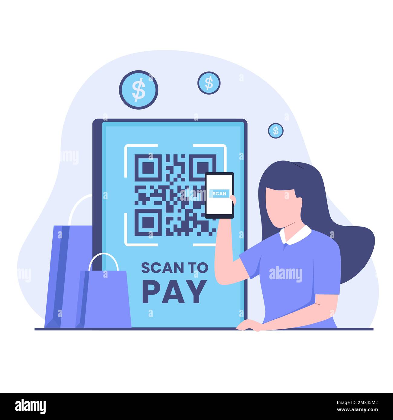 Scan your receipt Stock Vector Images - Alamy