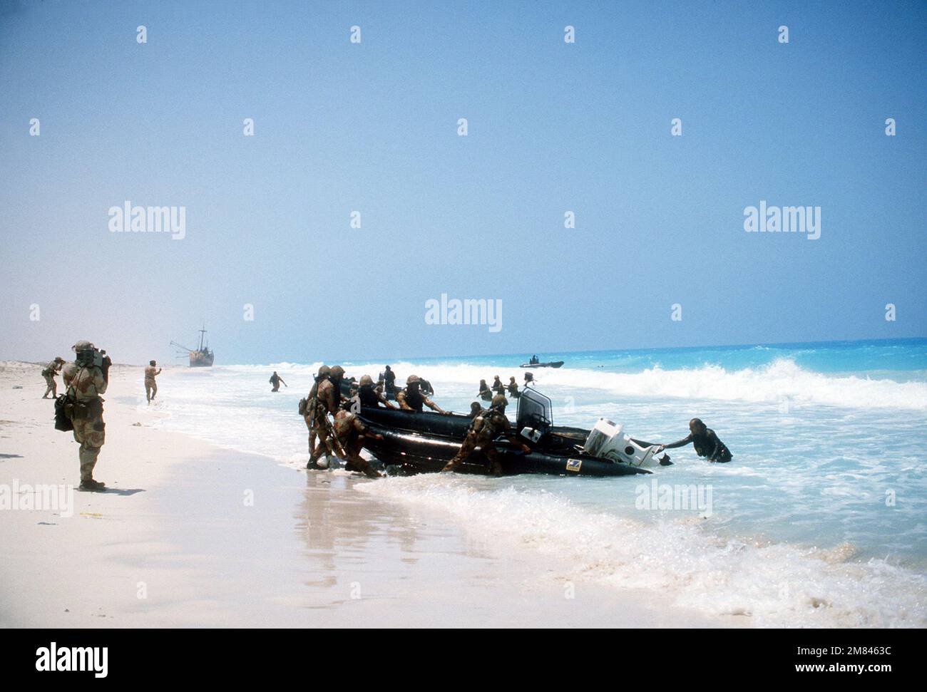 Members of a U.S. Navy Sea-Air-Land (SEAL) team and Egyptian marines ...