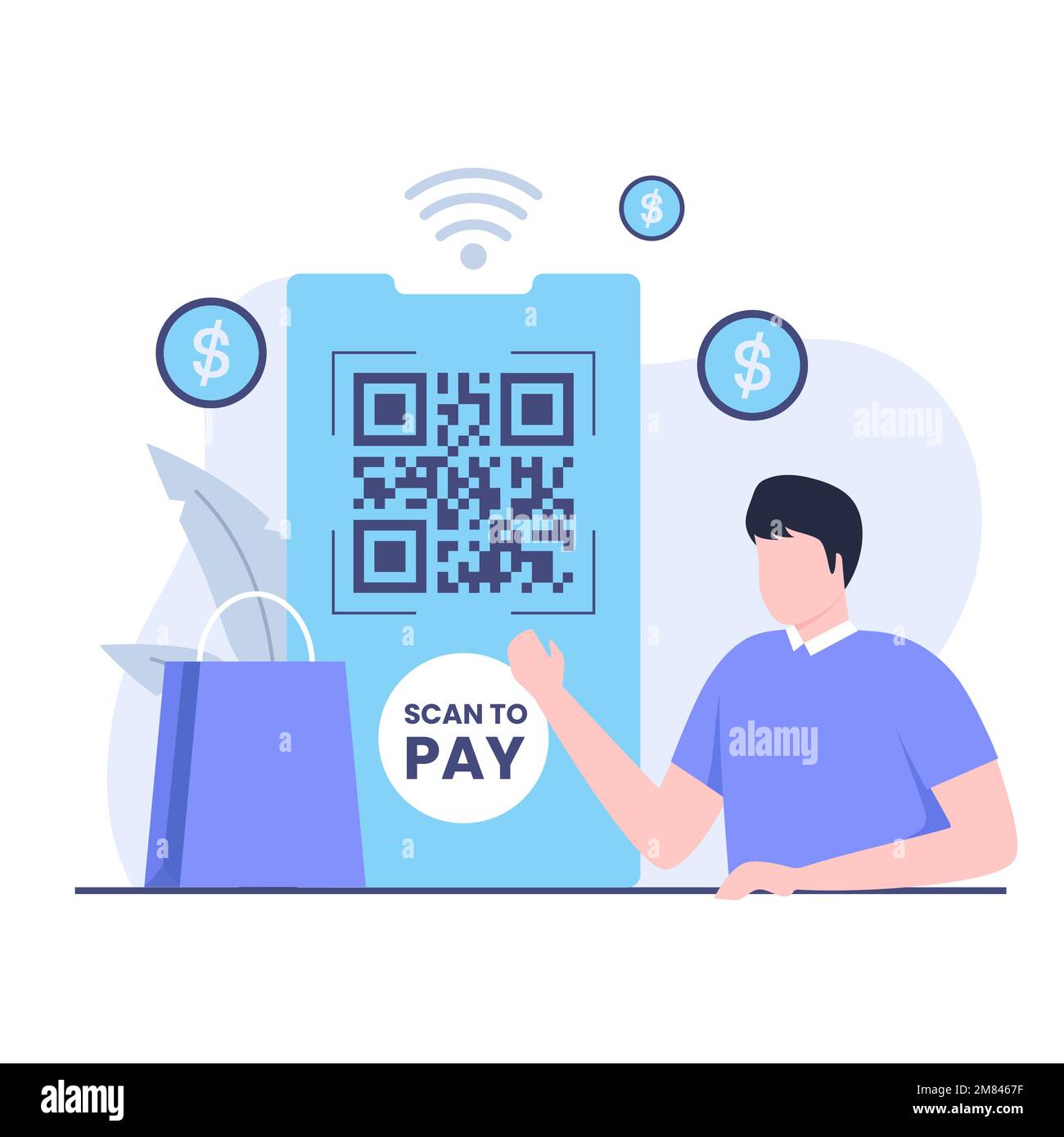 Scan your receipt Stock Vector Images - Alamy