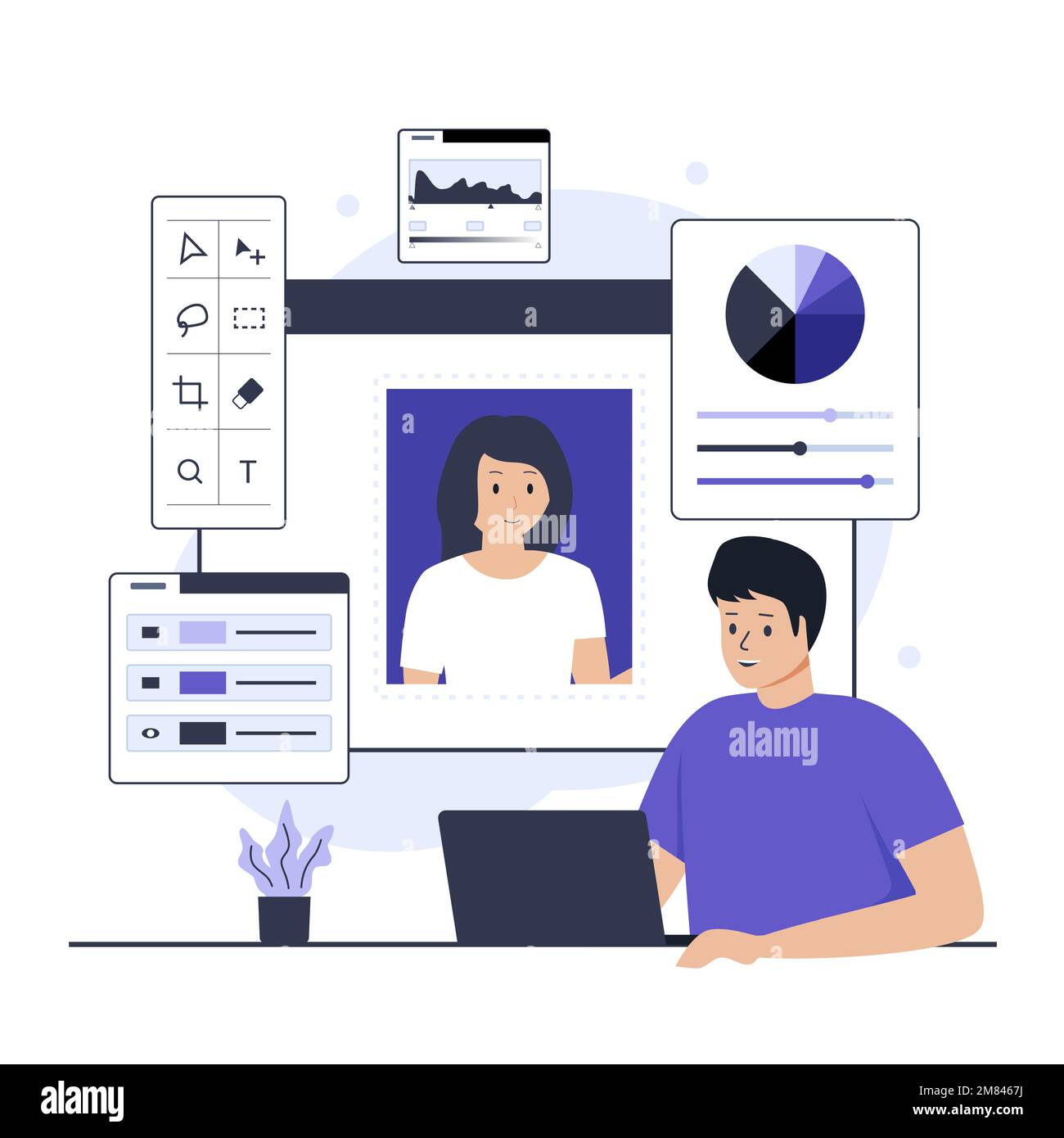 Picture editor Stock Vector Images - Alamy