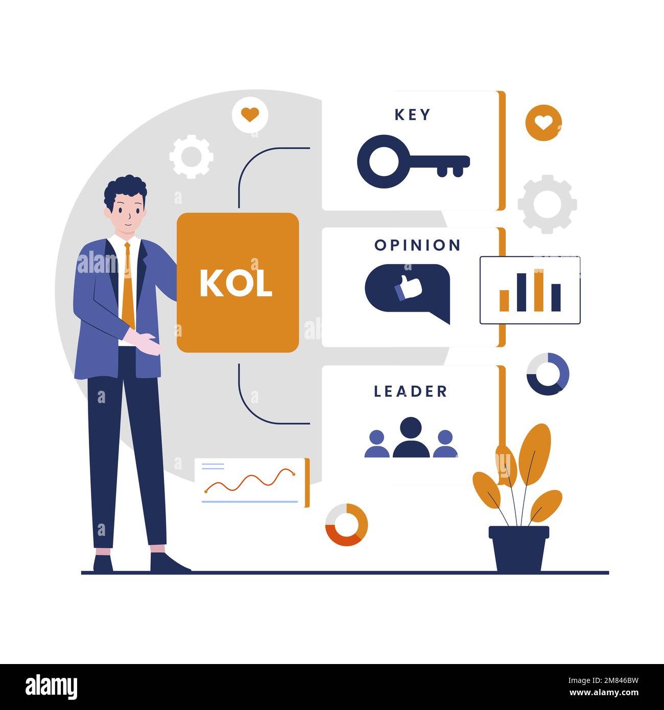 Key opinion leader Stock Vector Images - Alamy