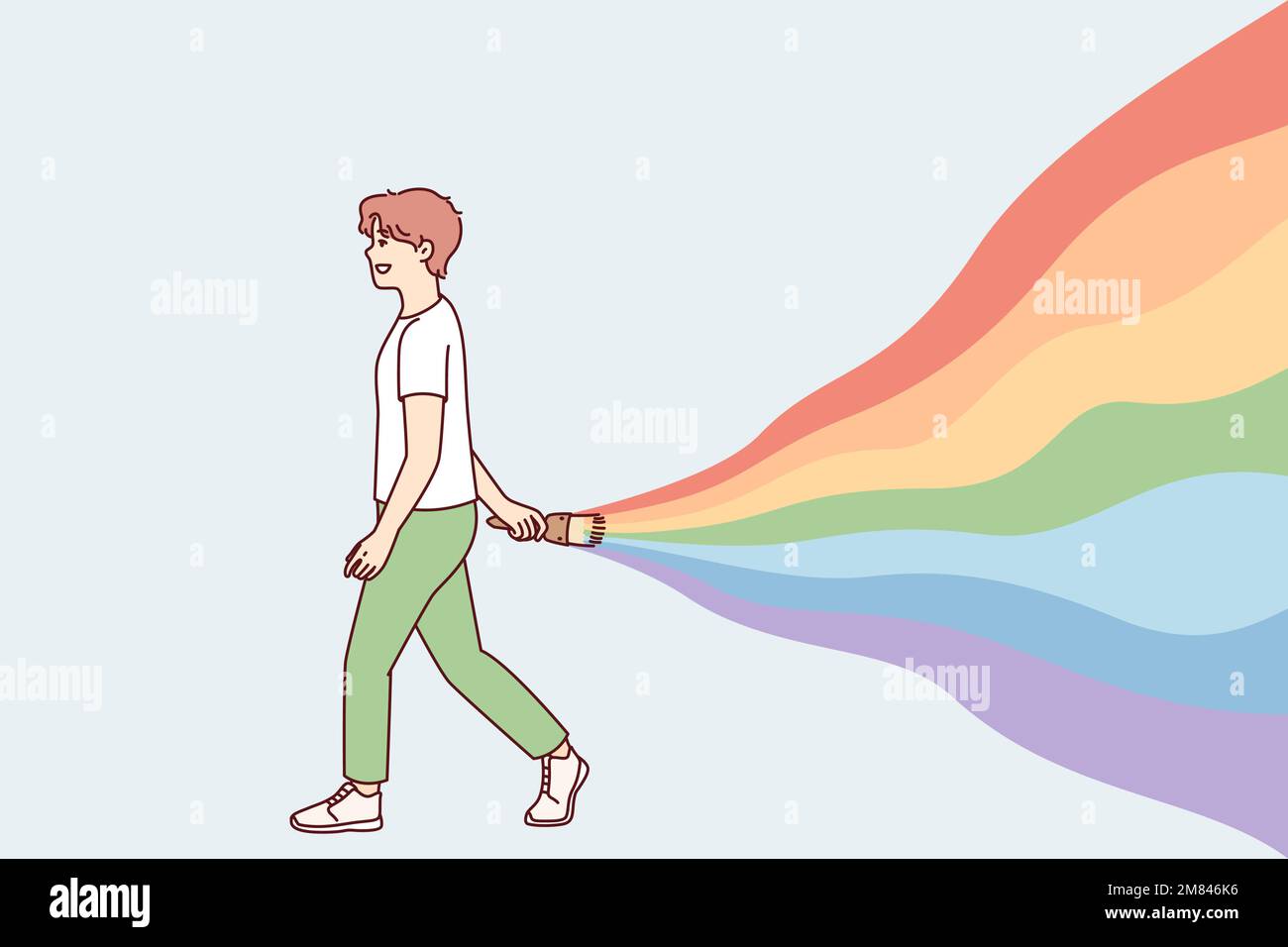 Man joy of leaving work Stock Vector Images - Alamy