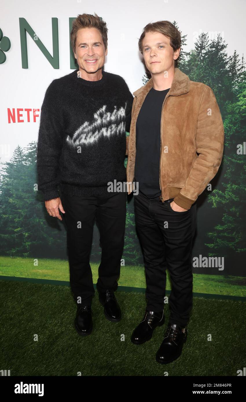 11 January 2023 -Pacific Palisades, California - Rob Lowe, Matthew Lowe ...