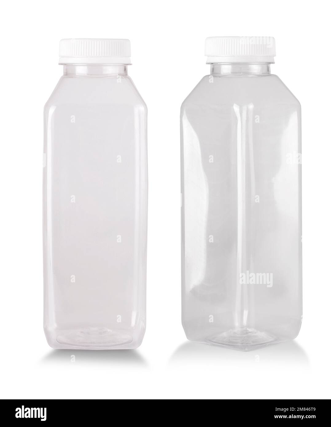 The set of empty plastic bottle with white cap isolated Stock Photo - Alamy