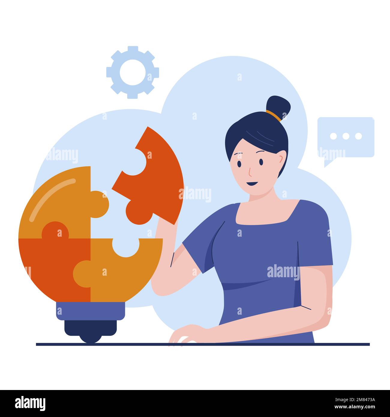 Soft skills illustration design concept. Illustration for websites ...