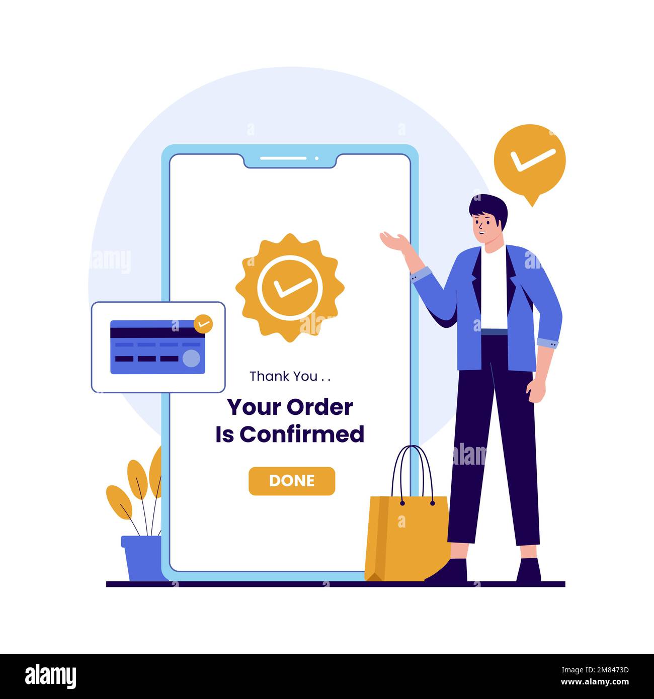 Order confirmation Cut Out Stock Images & Pictures - Alamy