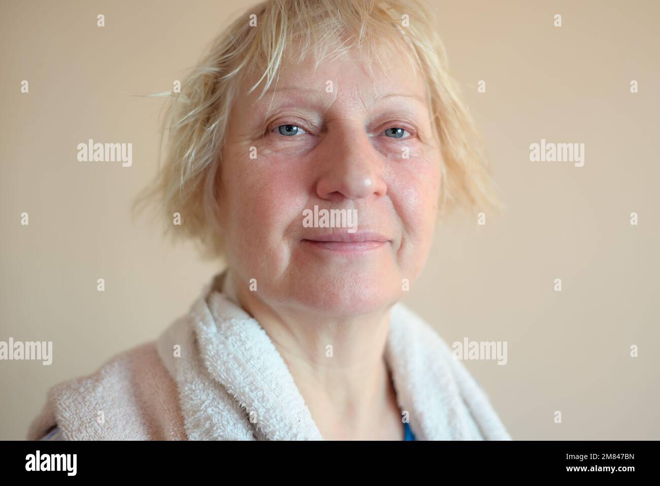 Woman wet body after bath hi-res stock photography and images - Alamy