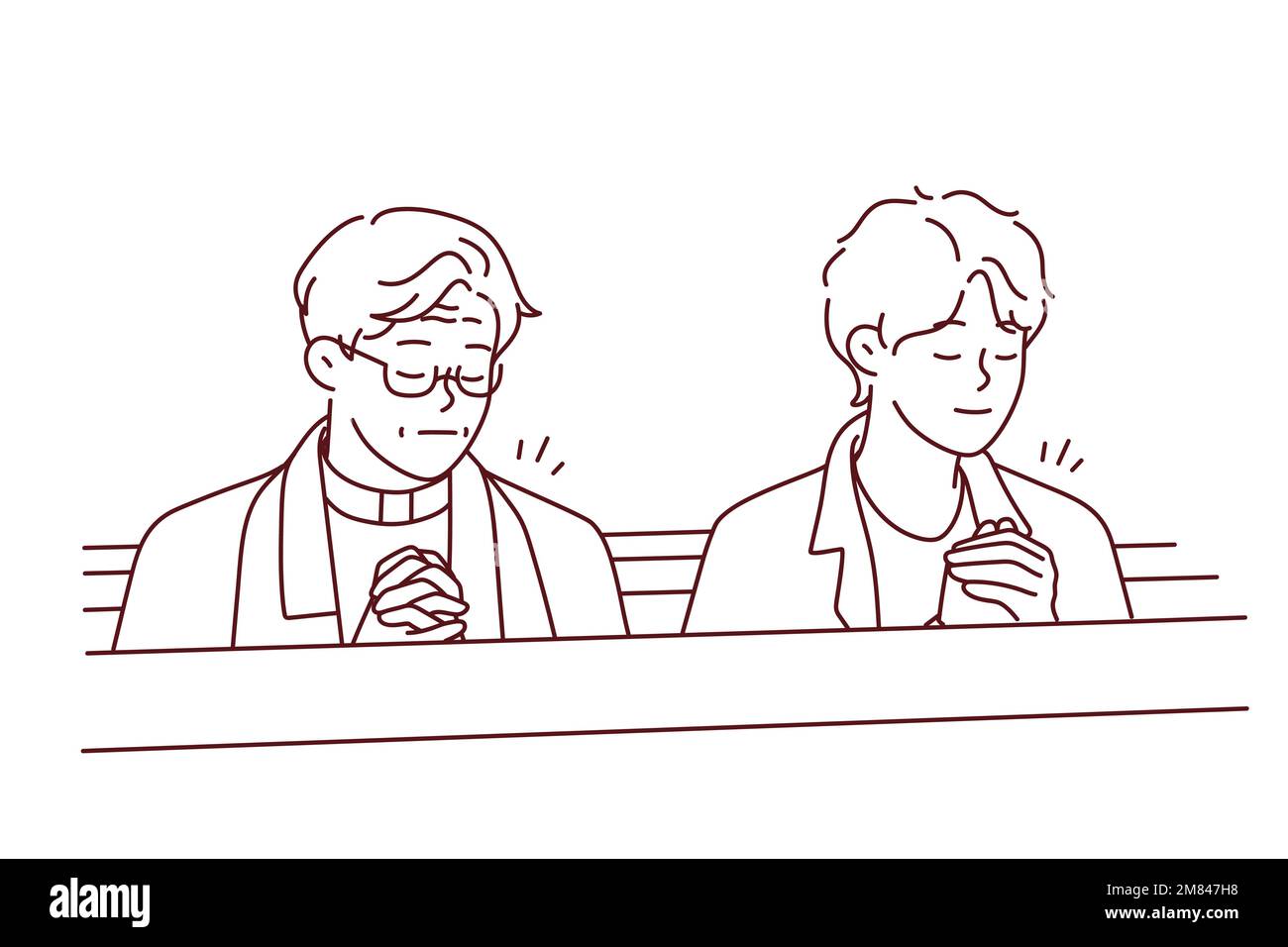 Grace church congregation Stock Vector Images - Alamy