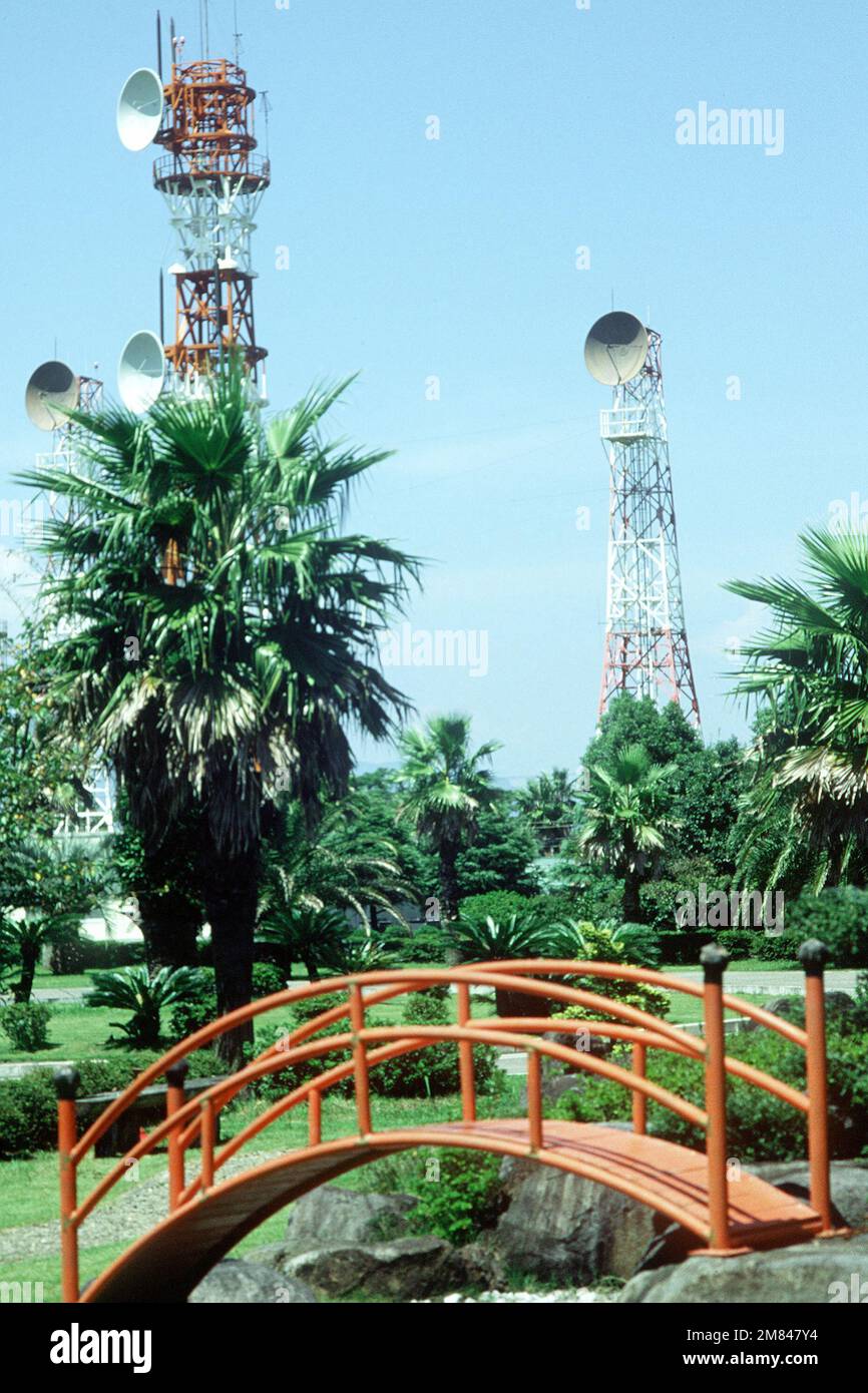 A view of antennas at the base. Base: Nyutabaru Air Base State: Kyashu ...