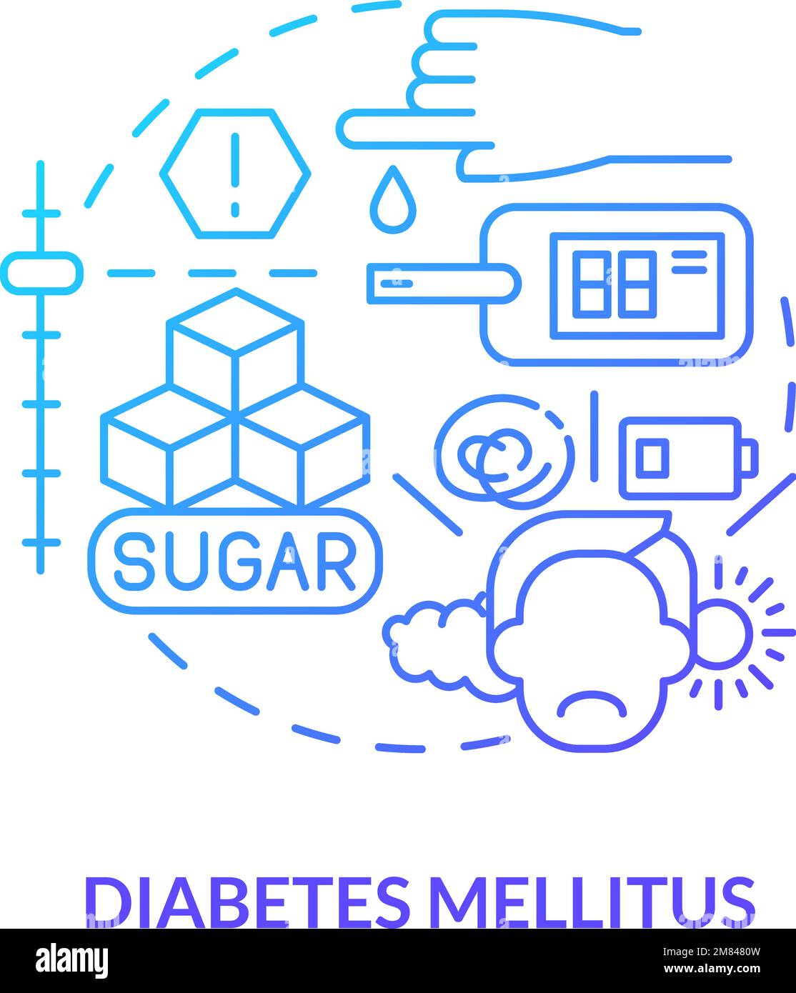 Diabetes mellitus blue gradient concept icon Stock Vector Image & Art ... Diabetes mellitus blue gradient concept icon Stock Vector Image & Art ...