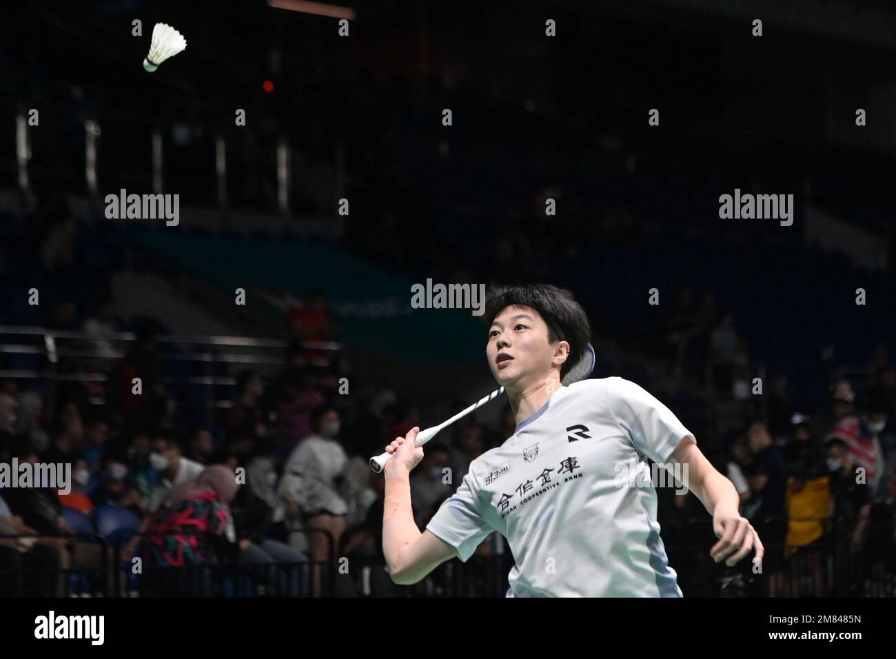 Kuala Lumpur, Malaysia. 12th Jan, 2023. Chinese Taipei's Pai Yu Po hits ...