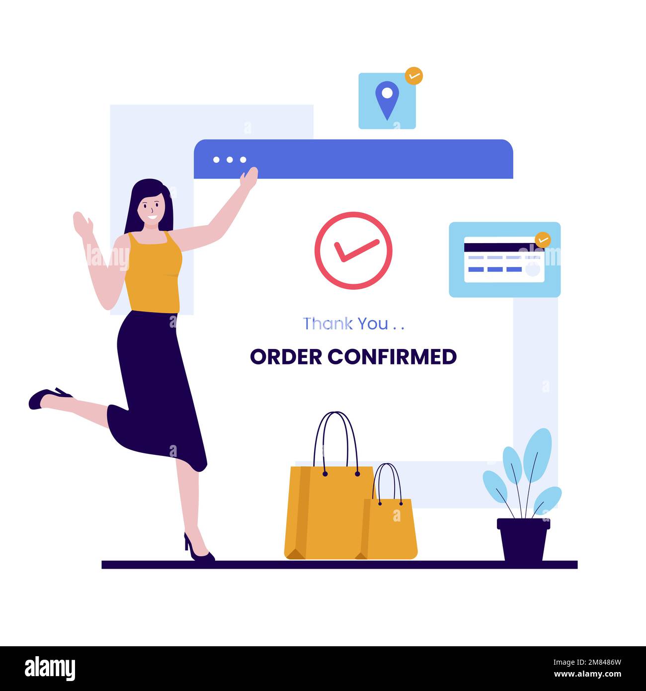 Order confirmation Stock Vector Images - Alamy