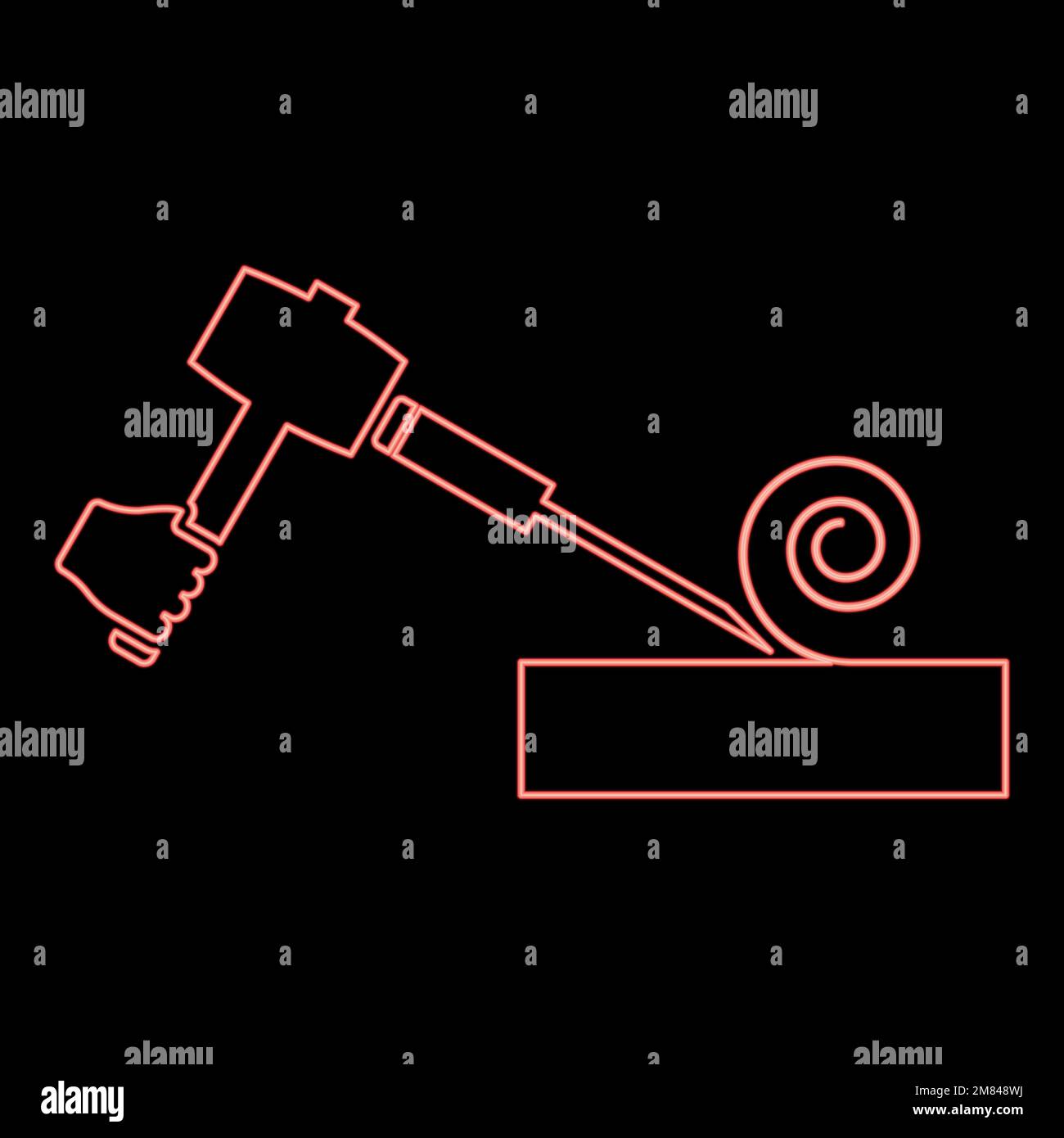 Professional worker using tool Stock Vector Images - Alamy