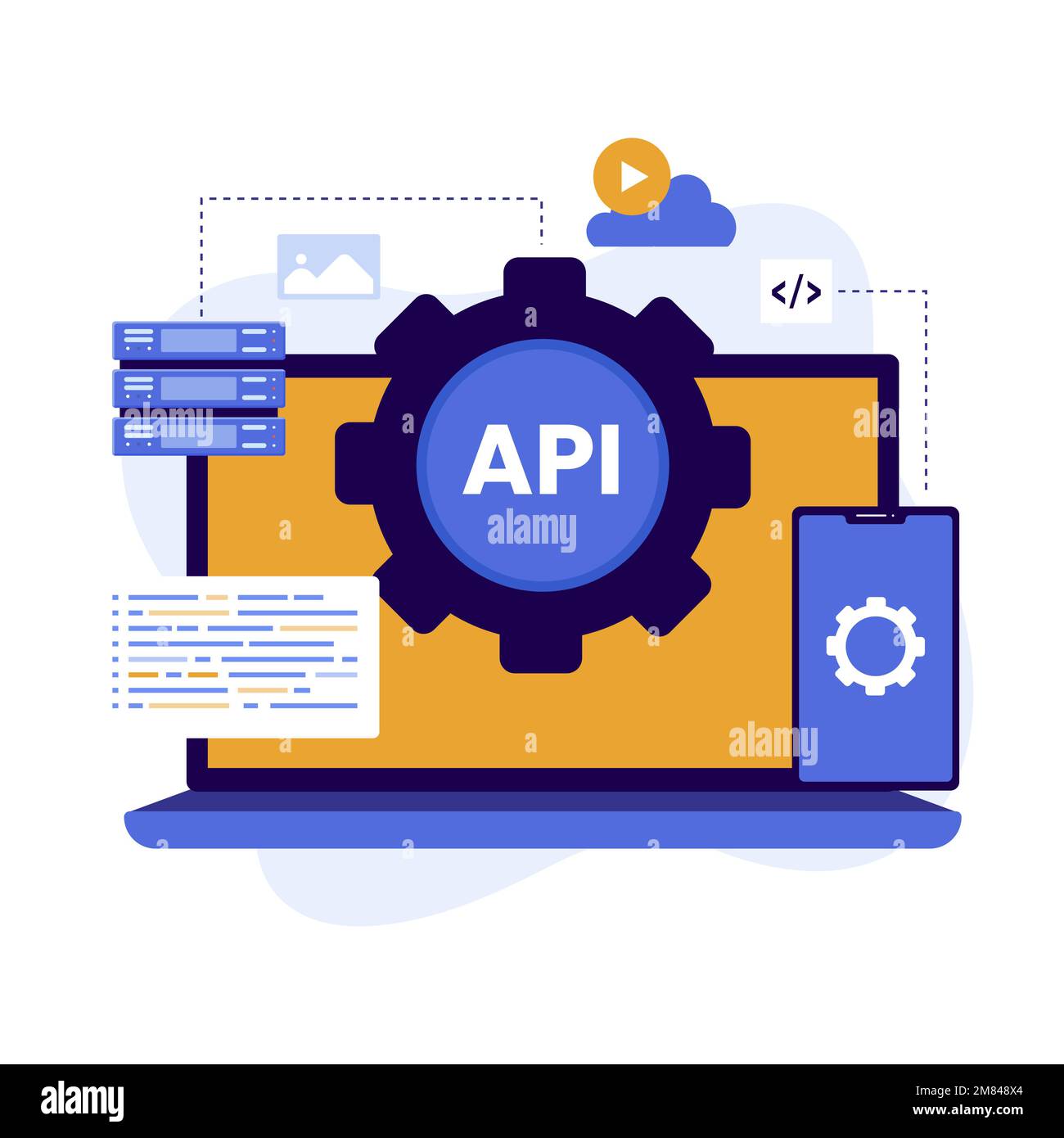 Api application programming interface on Stock Vector Images - Alamy