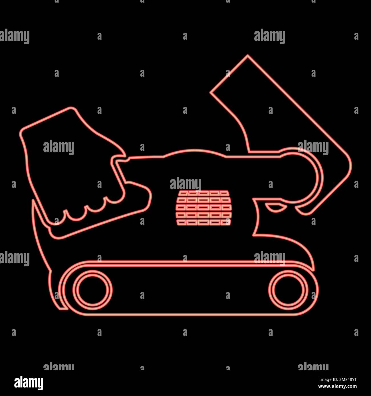 Neon belt sander in hand holding tool use Arm using circular sheet ...