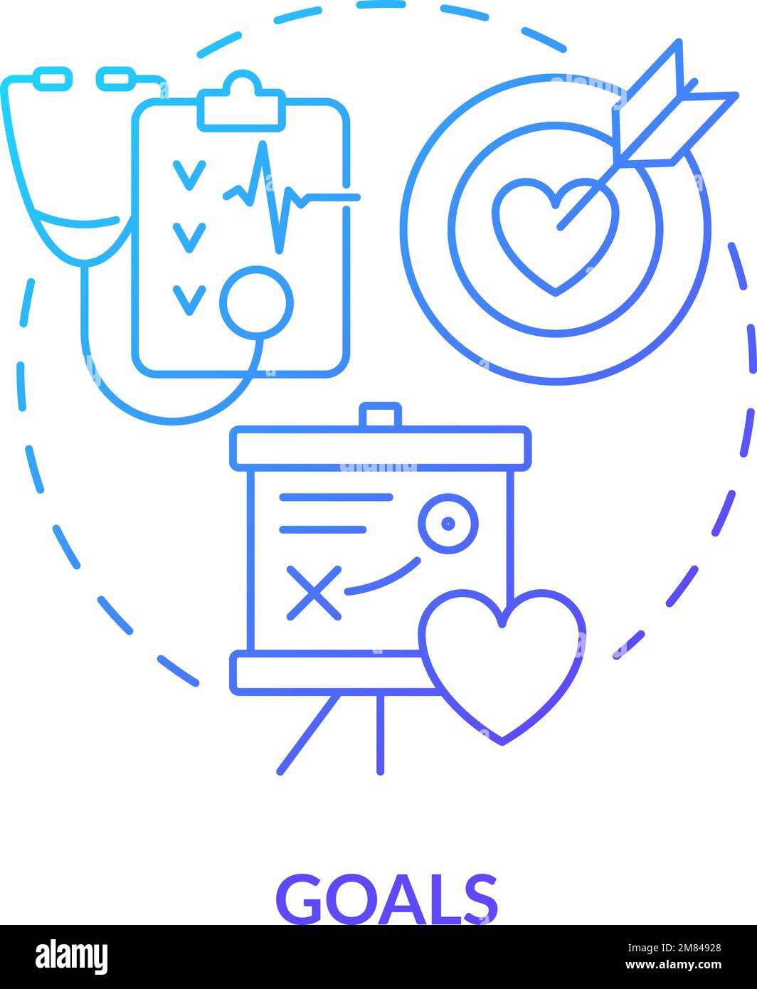 Wellbeing goals Cut Out Stock Images & Pictures - Alamy