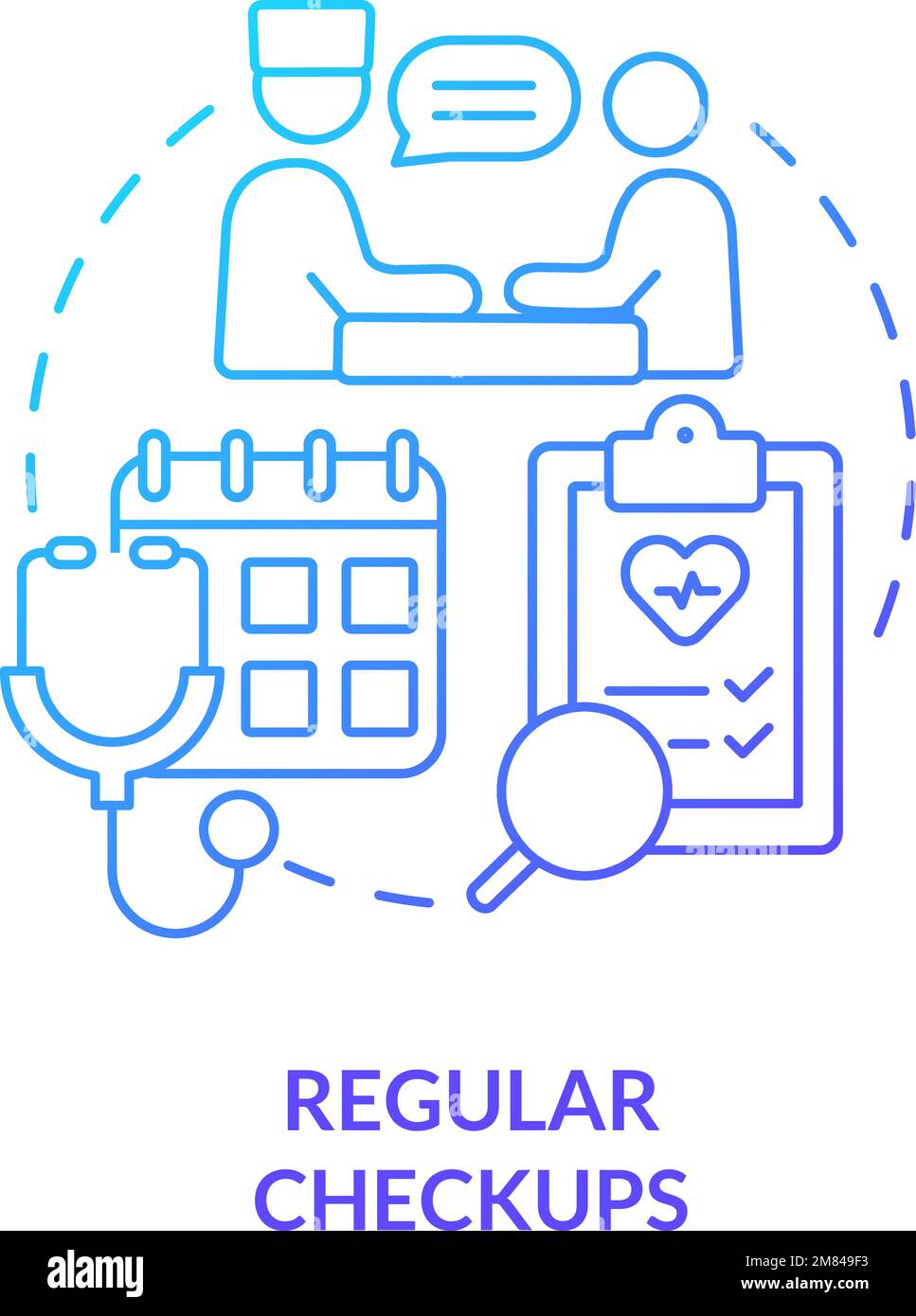 Regular checkup blue gradient concept icon Stock Vector Image & Art - Alamy Regular checkup blue gradient concept icon Stock Vector Image & Art - Alamy