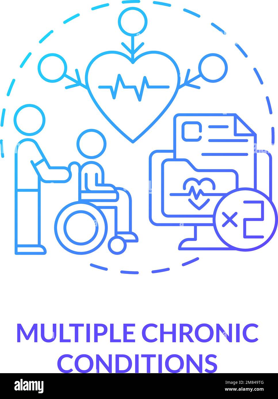 Chronic disability Stock Vector Images - Alamy