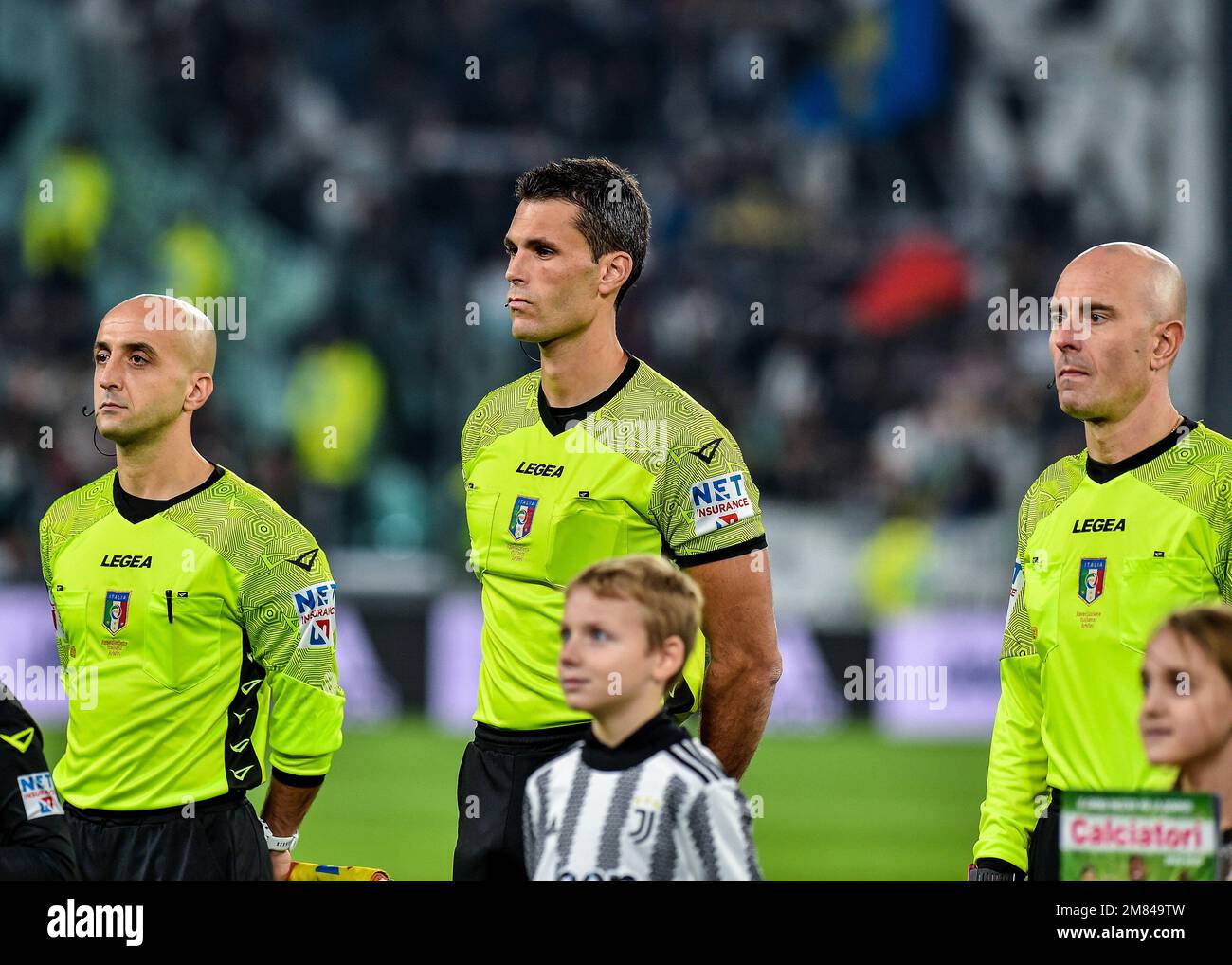 Referee Matteo Marchetti seen during Serie A 2022/23 match between ...
