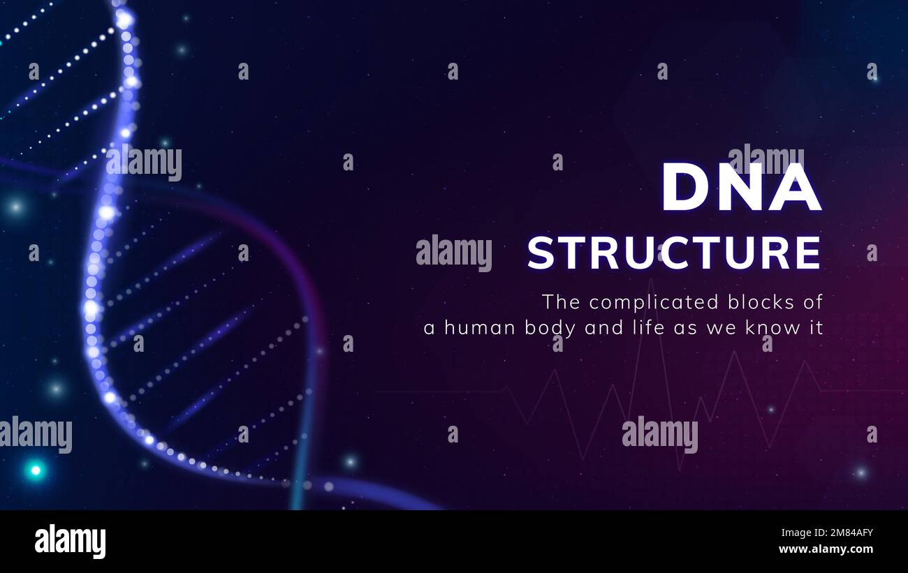 DNA structure biotechnology template vector presentation Stock Vector ...