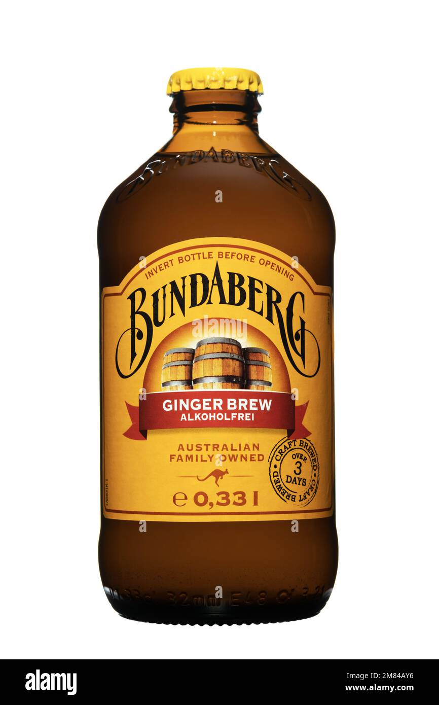 Bottle of Original Bundaberg Beer isolated on white background Stock ...