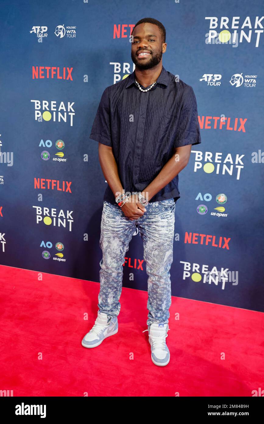 Melbourne, Australia, 12th Jan, 2023. Frances Tiafoe of USA arrives to ...