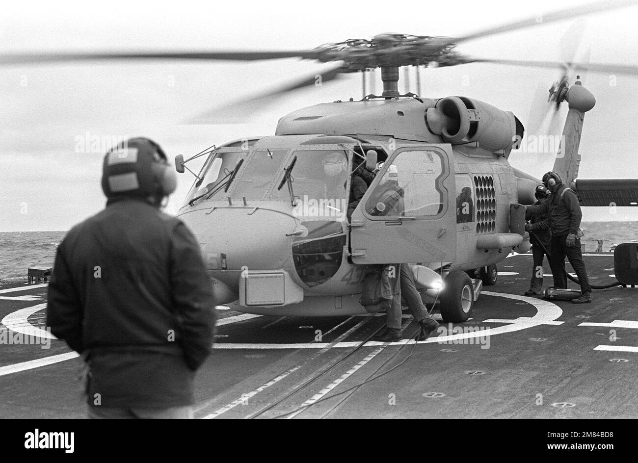 An SH-60B Seahawk helicopter from Helicopter Light Anti-Submarine ...