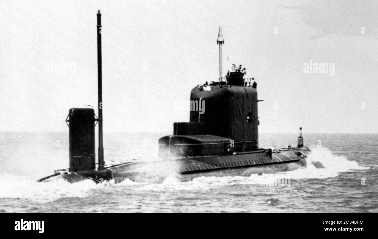 Soviet golf class submarine Black and White Stock Photos & Images - Alamy