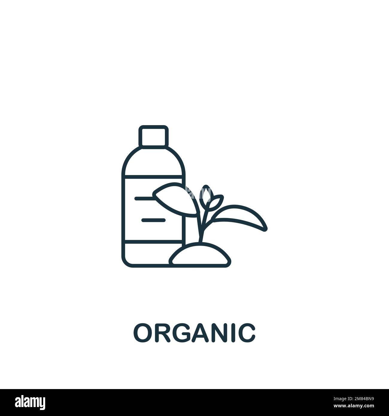 Organic icon. Monochrome simple Sustainability icon for templates, web ...