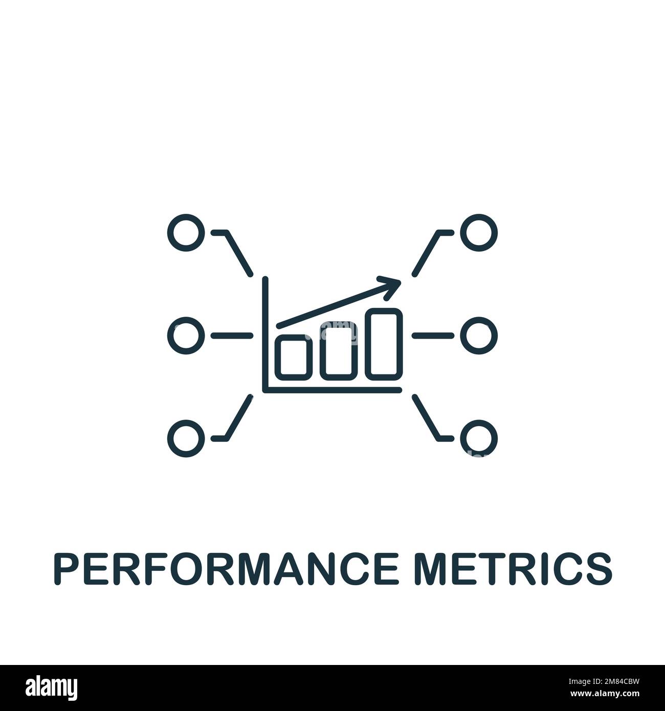 Performance Metrics icon. Monochrome simple Talent Development icon for ...