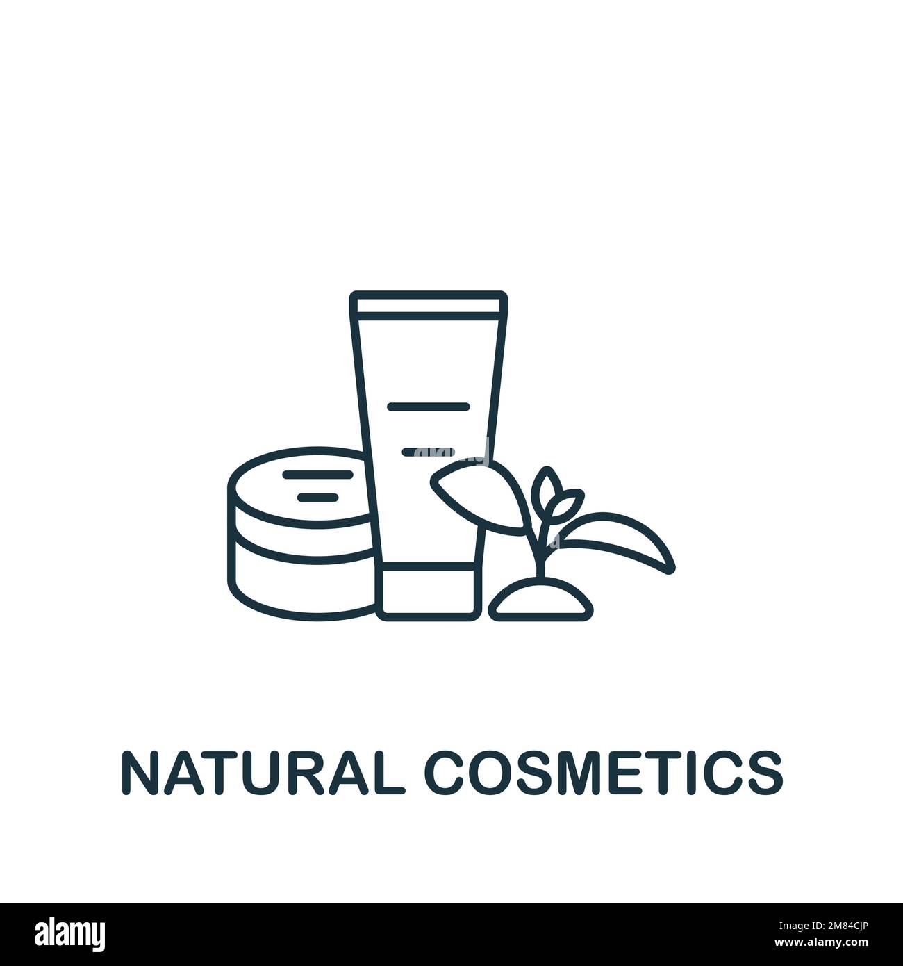 Natural Cosmetics icon. Monochrome simple Sustainability icon for ...