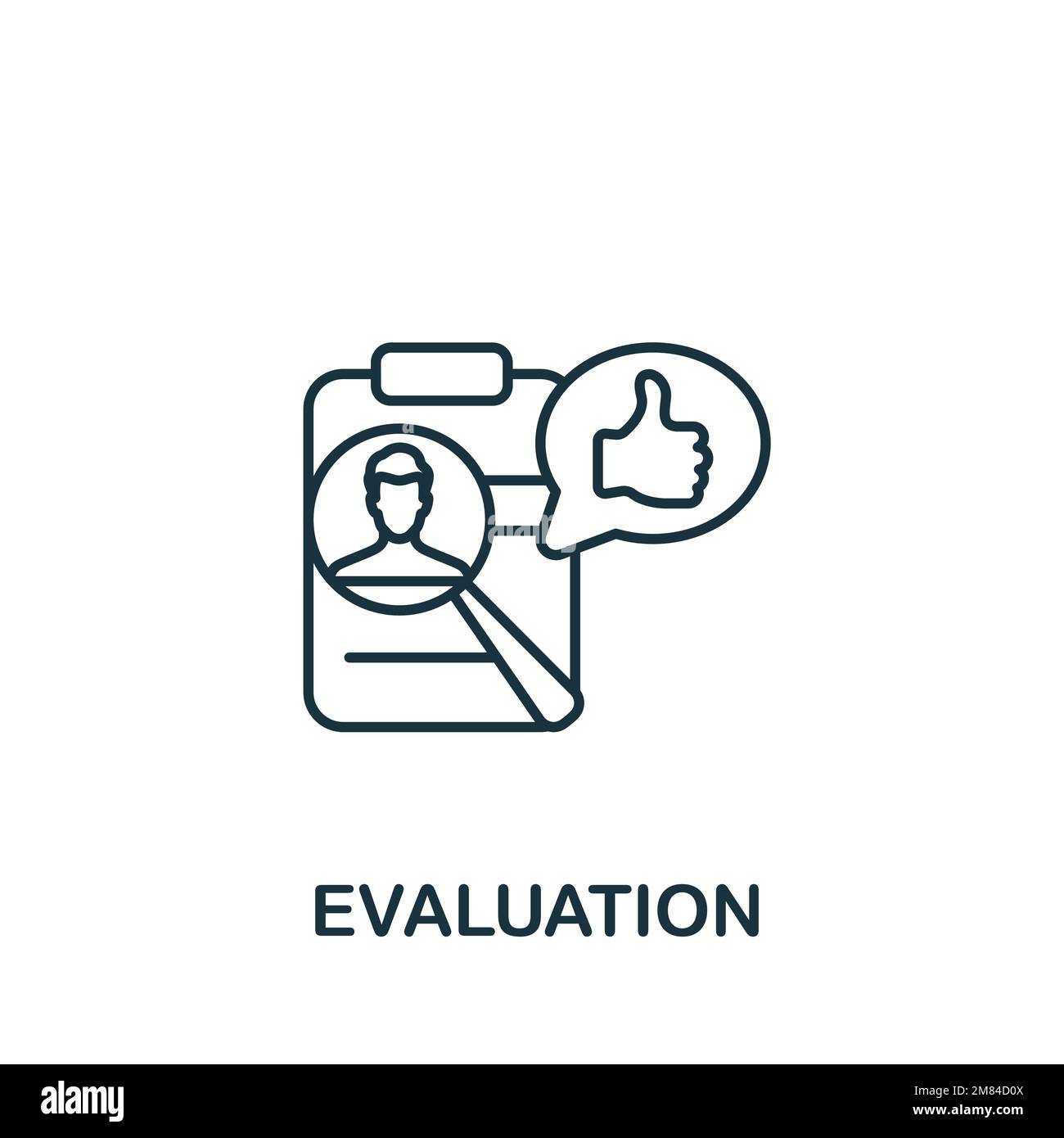 Evulation icon. Monochrome simple Talent Development icon for templates ...
