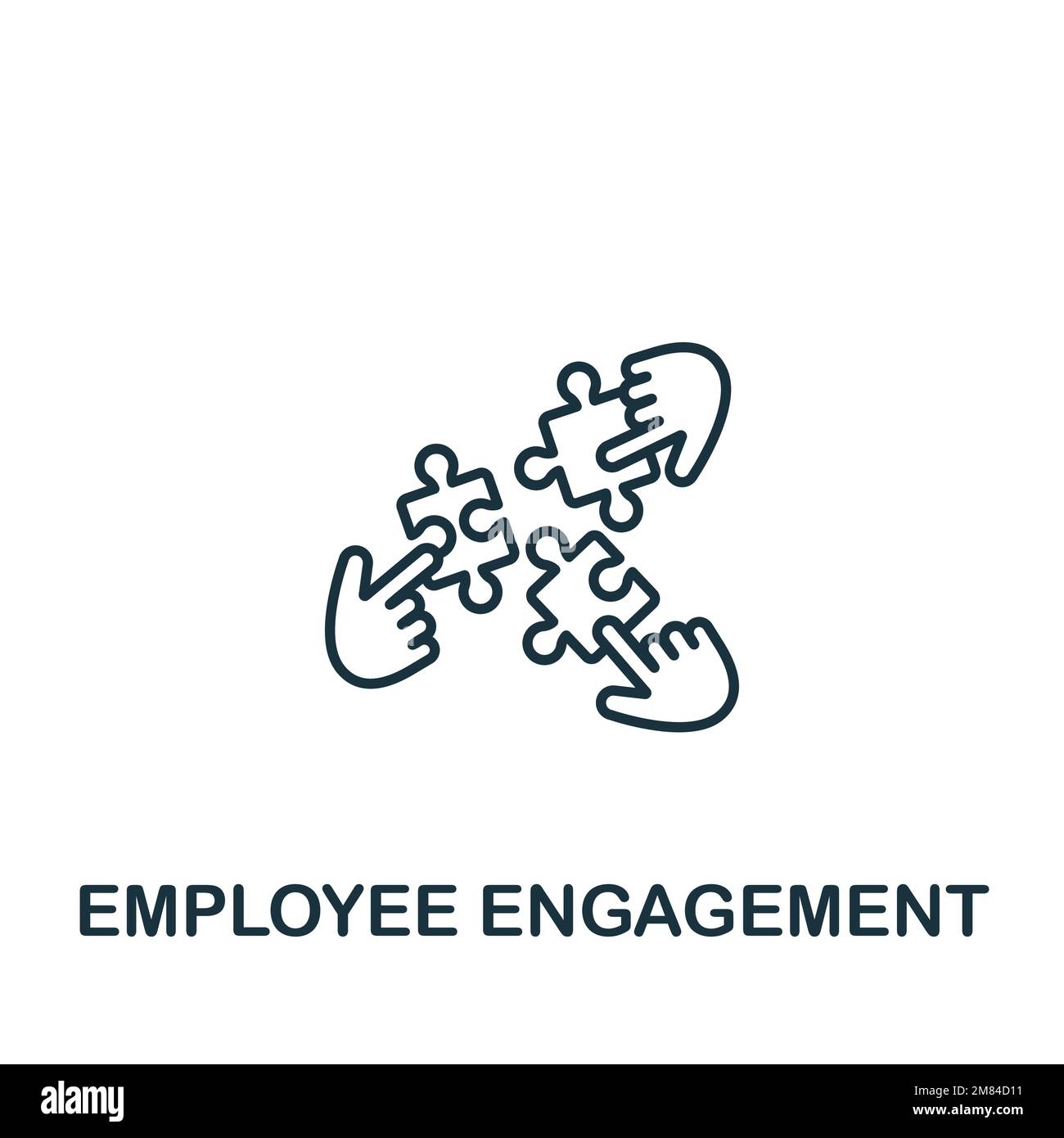 Employee Engagement icon. Monochrome simple Talent Development icon for ...