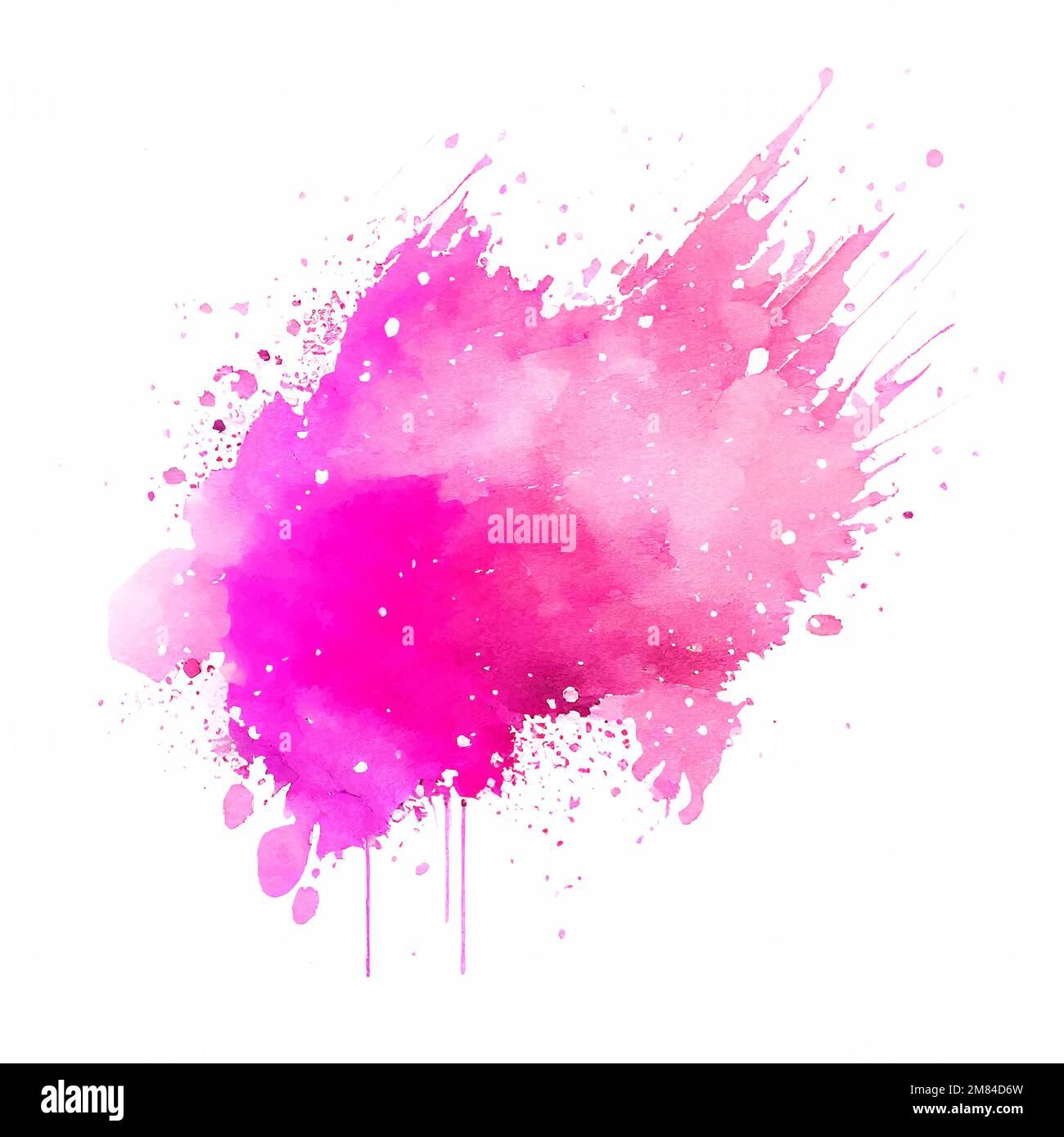 Pink Watercolor Paint Splash Isolated Stock Vector Image & Art - Alamy