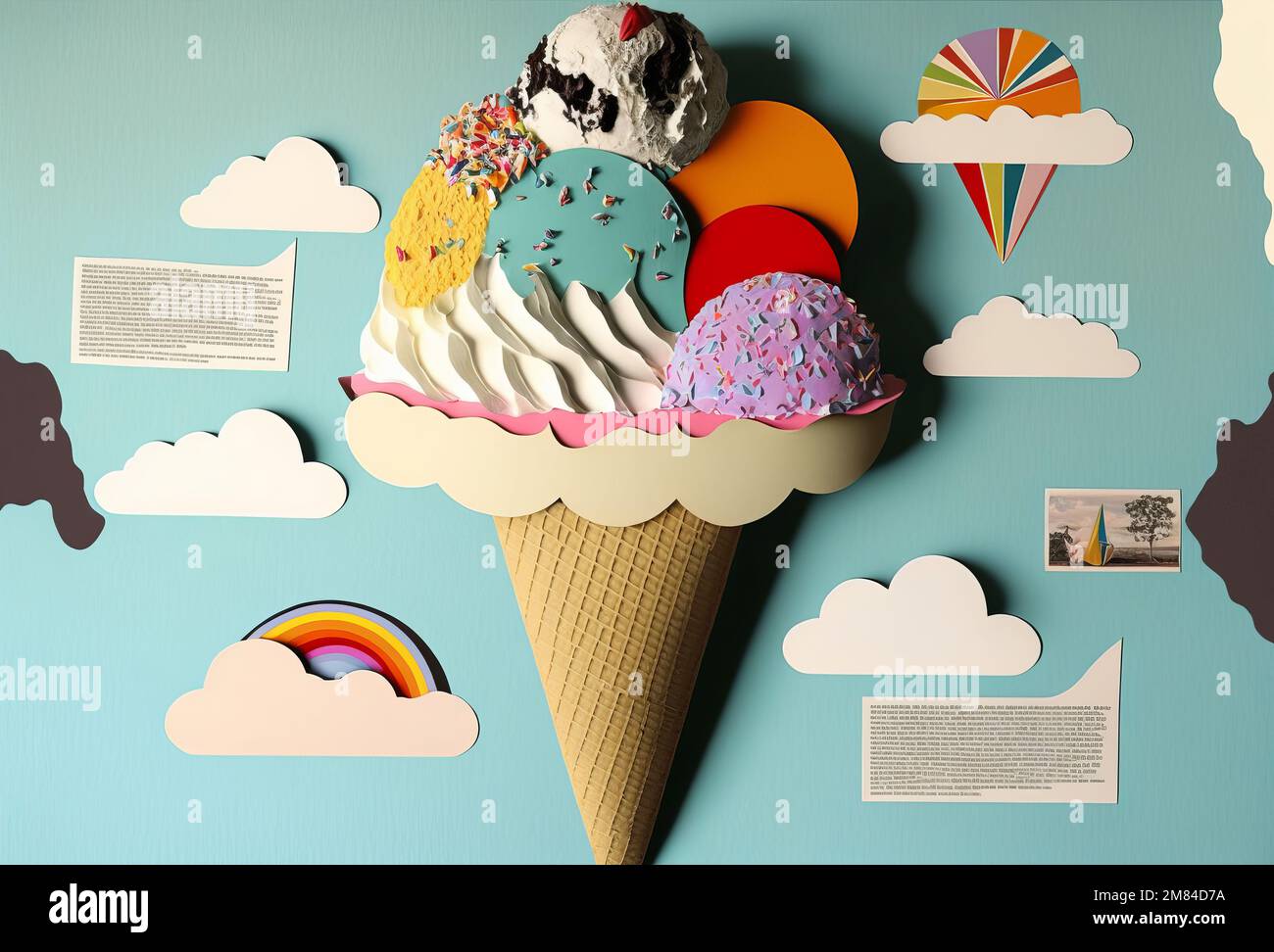 Ice collage hi-res stock photography and images - Alamy