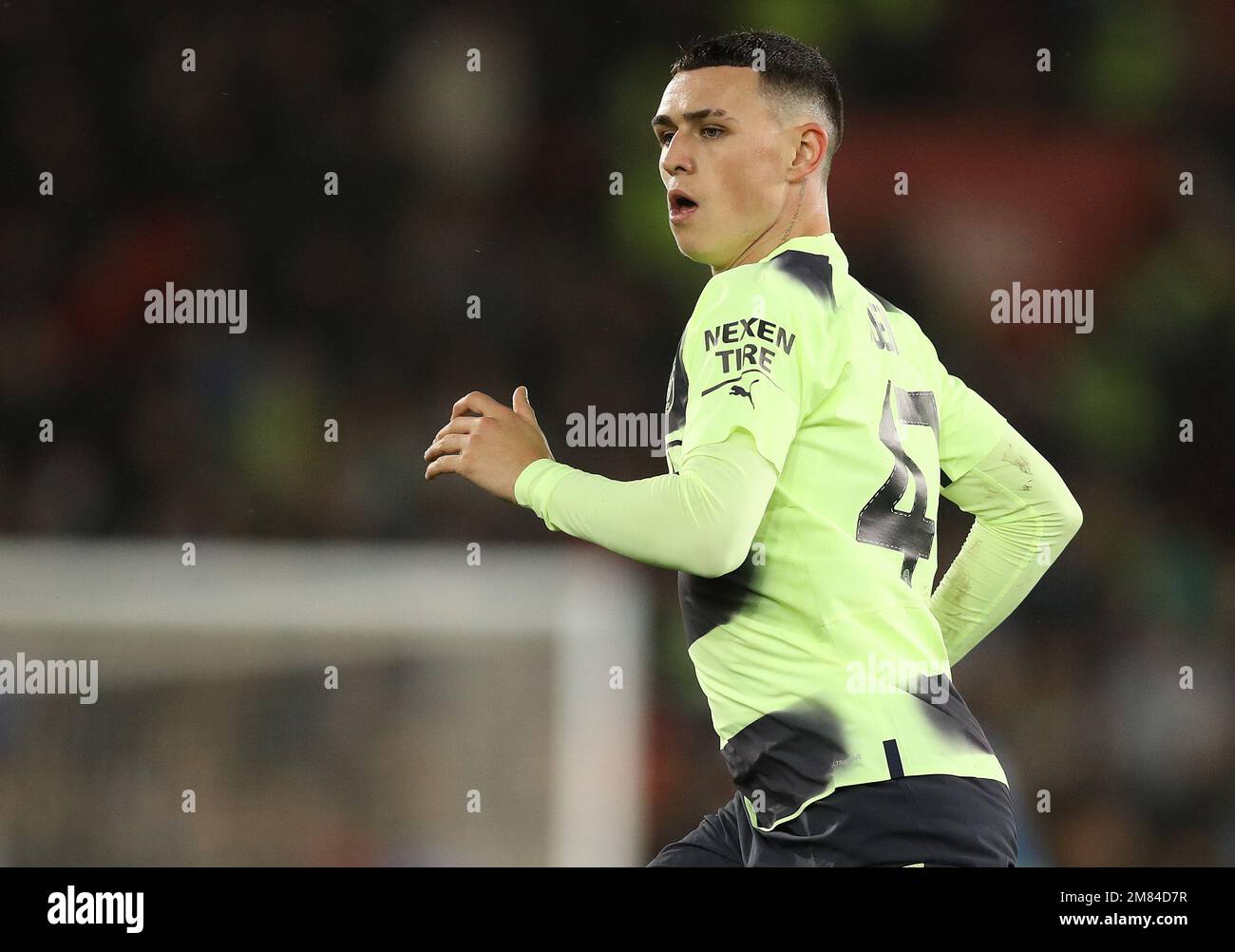 Southampton, England, 11th January 2023. Phil Foden of Manchester City ...