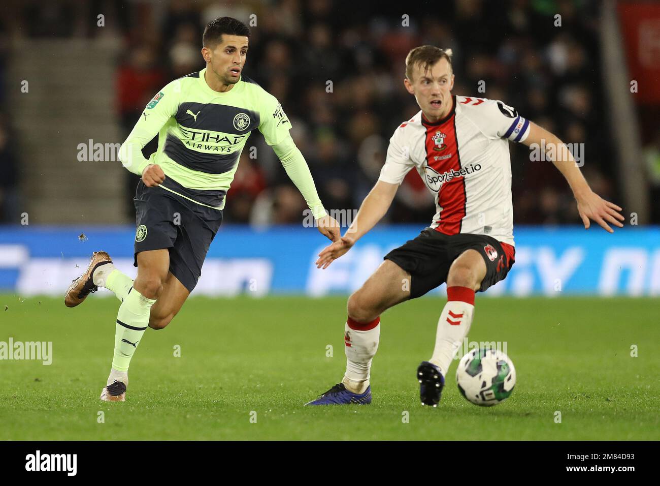 Southampton, England, 11th January 2023. João Cancelo of Manchester ...