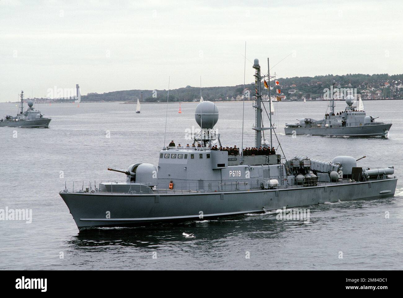 Type 143 fast attack craft missile boat FGS Habicht (P-6119) of the ...