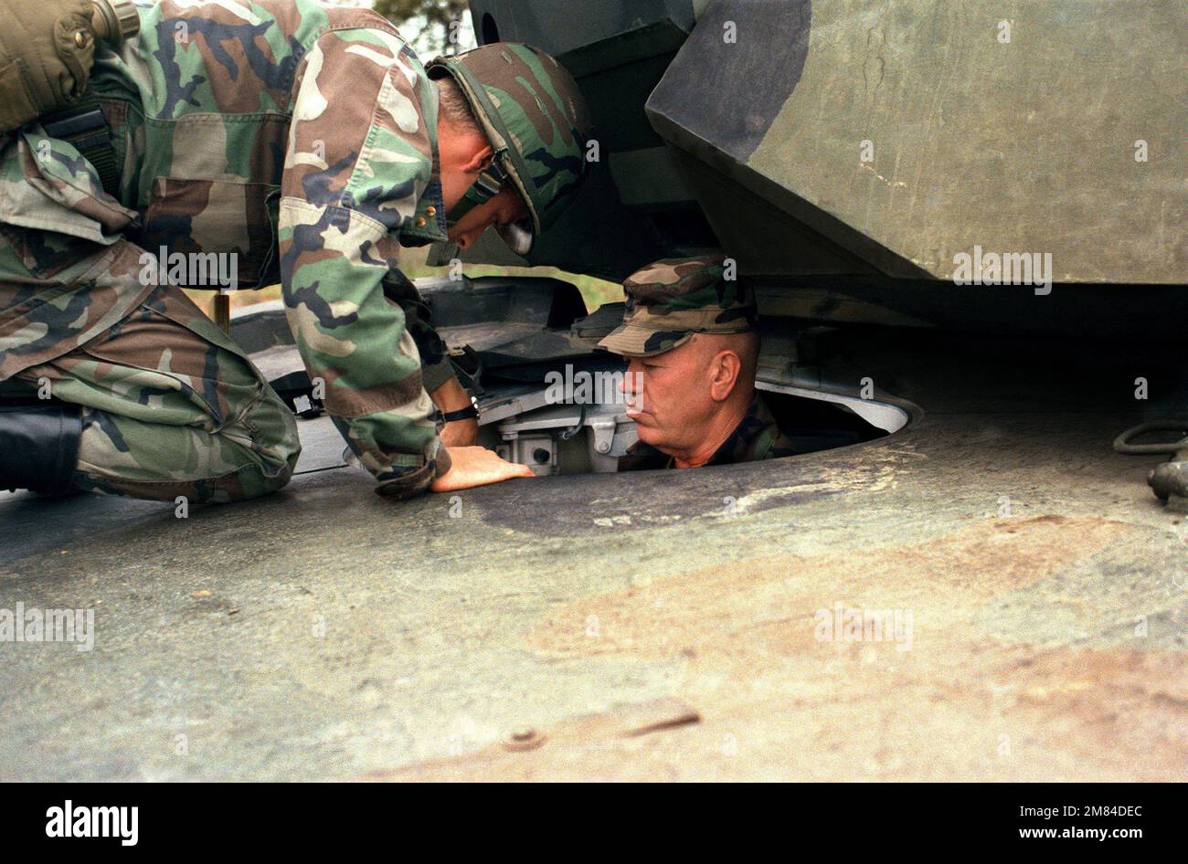 Sergeant Major Glen E. Morrell, Sergeant Major of the Army sits in the ...